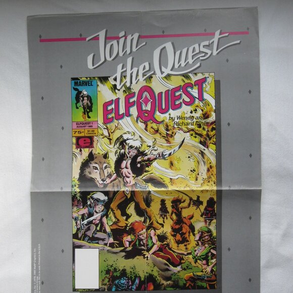 Marvel | Art | 985 11x17 Marvel Epic Comics Elfquest Comics Shop Promo ...